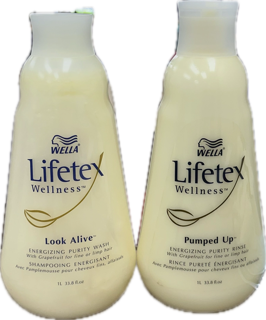 Wella Lifetex Look Alive Shampoo and Pumped Up Conditioner Duo ...